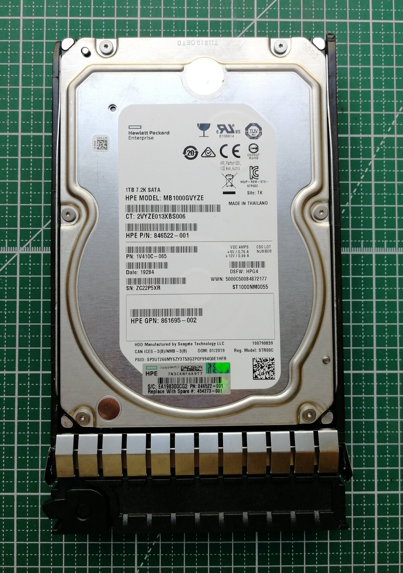 Жесткий диск HP 454146-B21 REF 1TB 7.2K 3G SATA 3.5 REF серверный уценка
