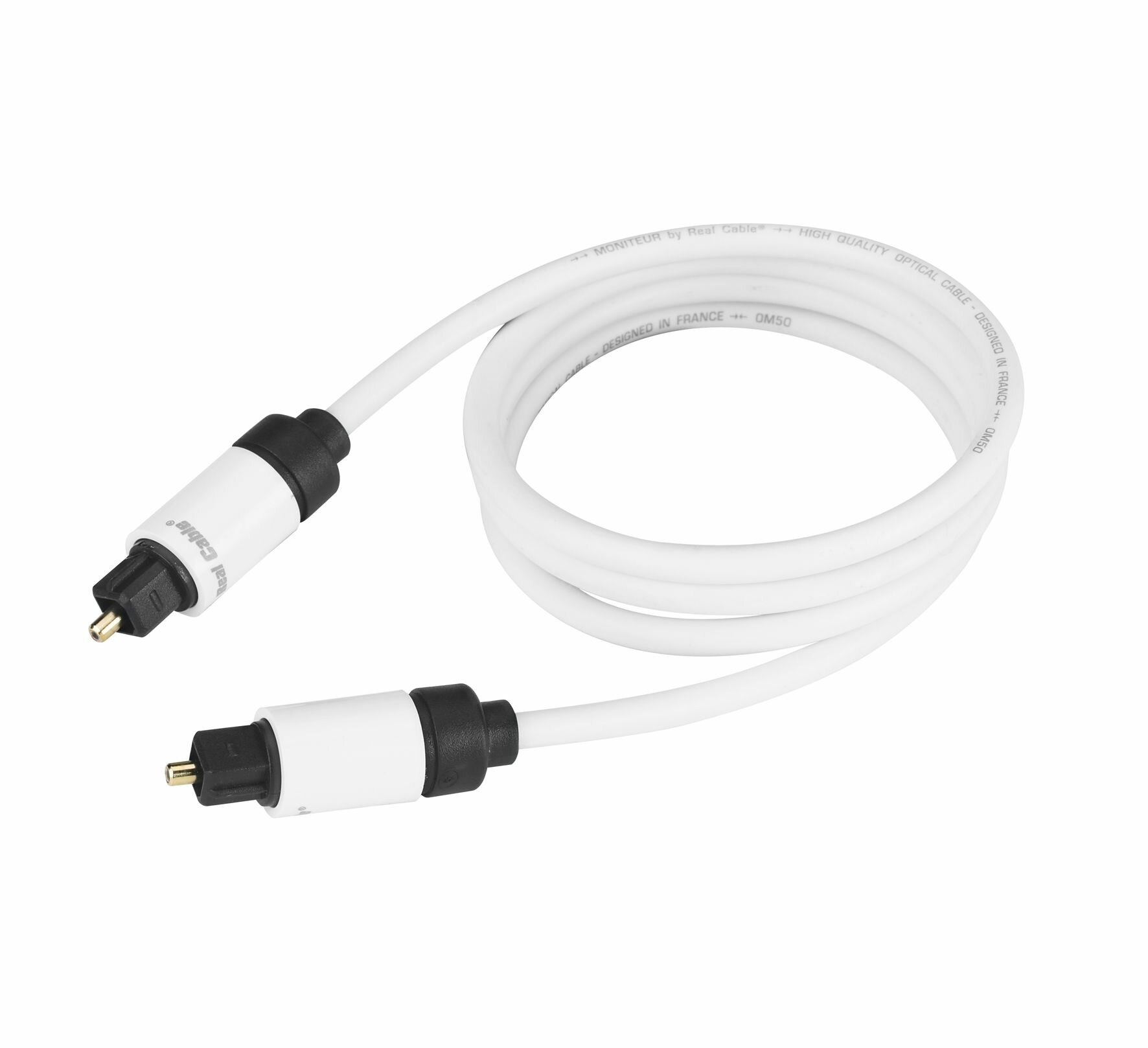 Кабель оптоволоконный Toslink-Toslink Real Cable Moniteur OPT-1, 0.75m
