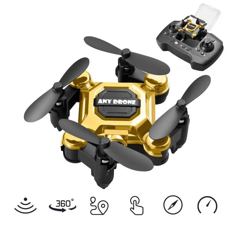 Карманный дрон Any Drone gold 1080P 12мин