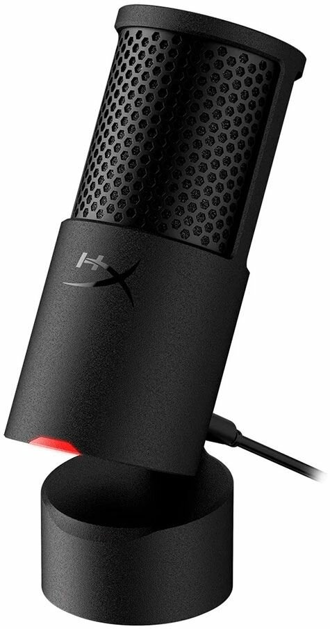 Микрофон проводной настольный HyperX SoloCast 2 2м черный (AR0A0AA)