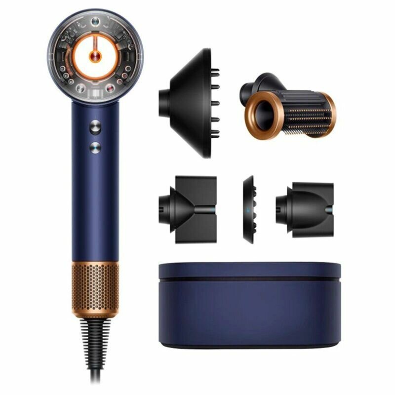 Фен Dyson Supersonic Nural HD16, Берлинская лазурь/Медь (Подарочный кейс для хранения)