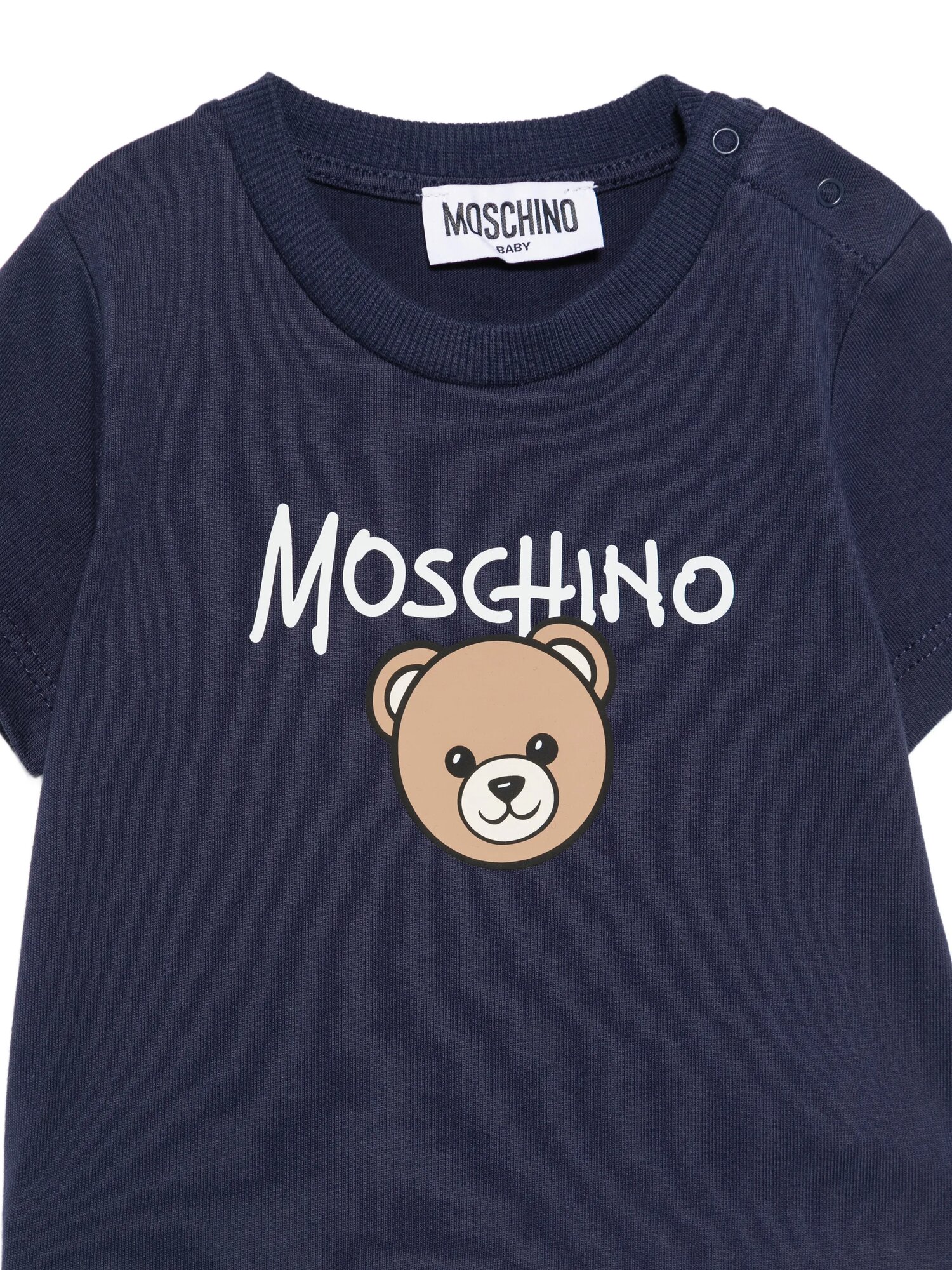 Футболка MOSCHINO Teddy Bear T-shirt, размер 74, Синий принт — фото 1