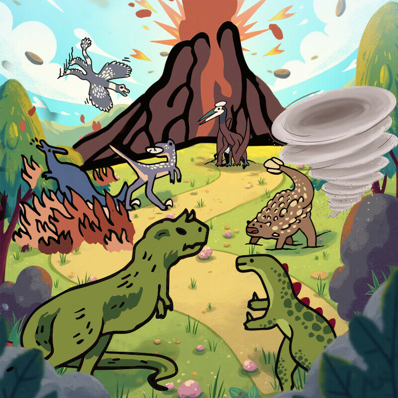 Детская настольная игра Yaofish Jurassic Park: The Lost World Edition для школьников Форма：Джурасик Парк: Потерянный мир
