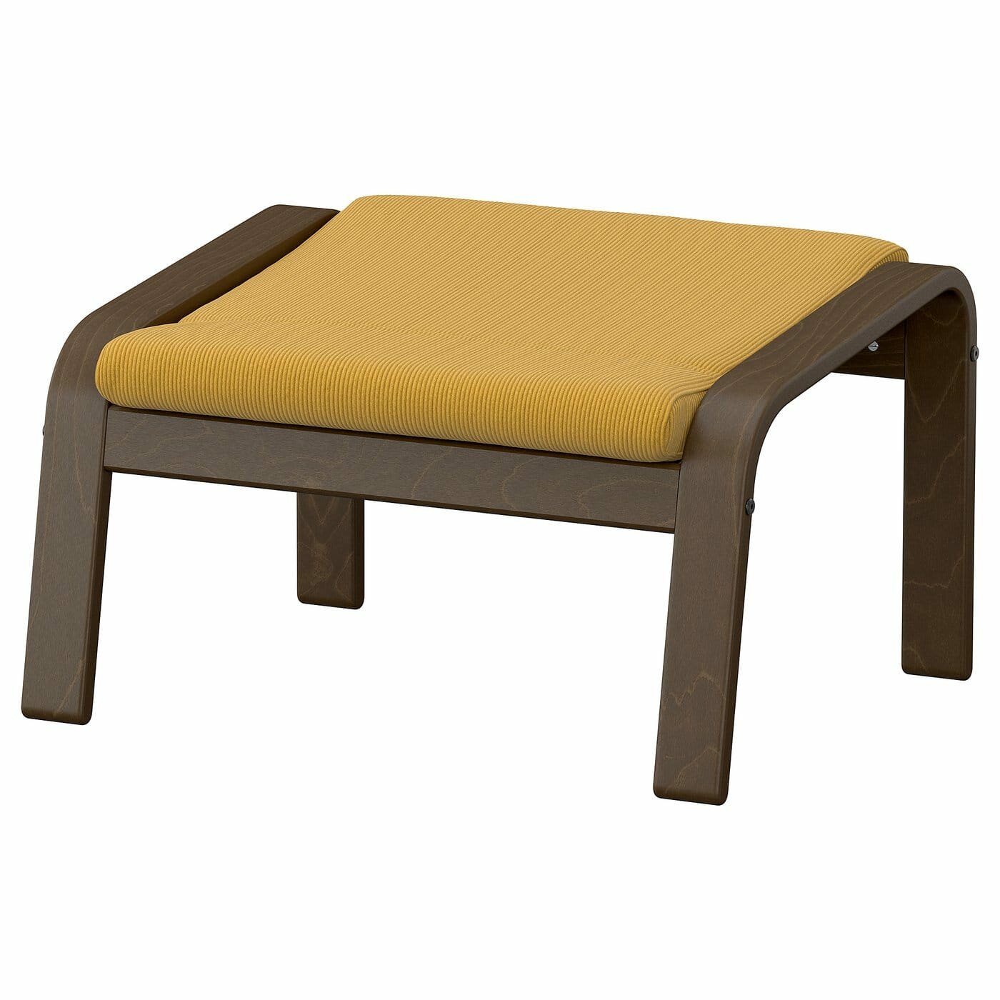 Пуф IKEA PO NG, коричневый, желтый 196.254.32