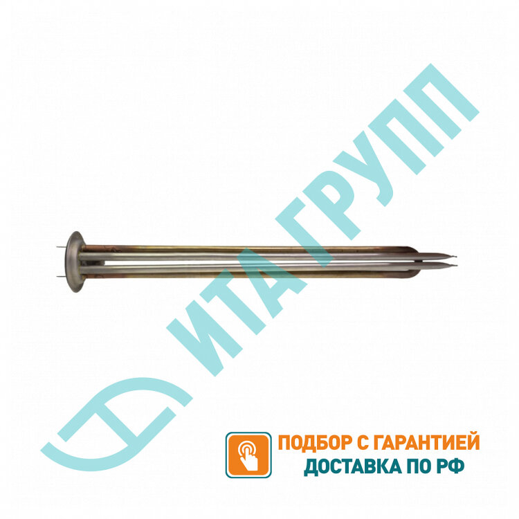 ТЭН 1,5кВт (1500Вт) RF для водонагревателя Polaris, Timberk, под анод М6, 10061