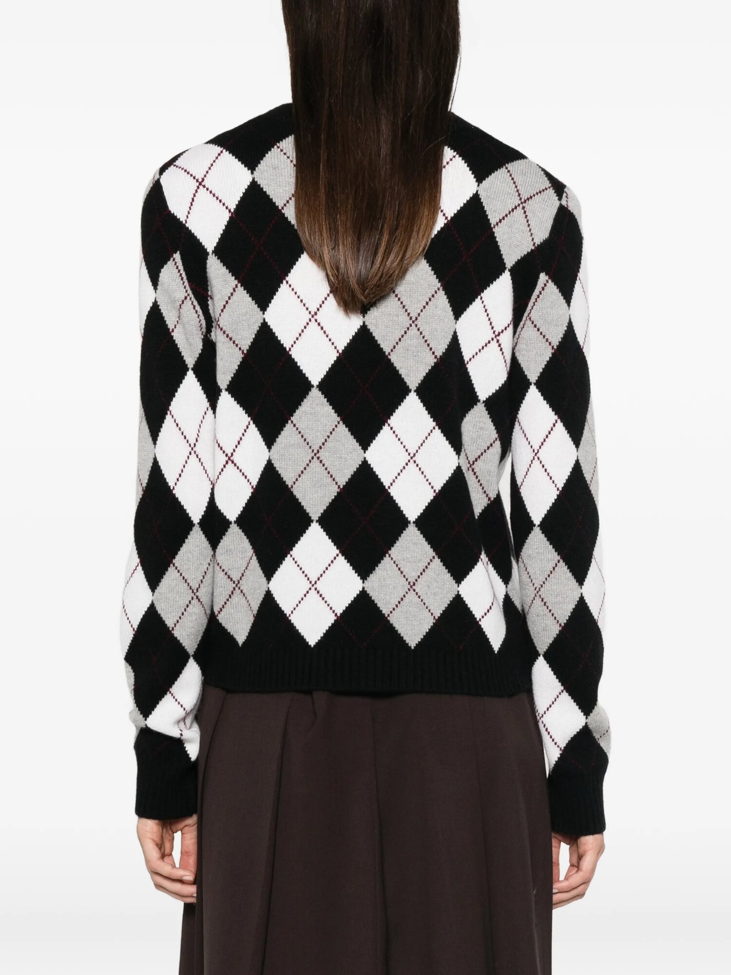 Свитер Lisa Yang Antoni argyle-pattern sweater, размер S-M, , black — фото 1