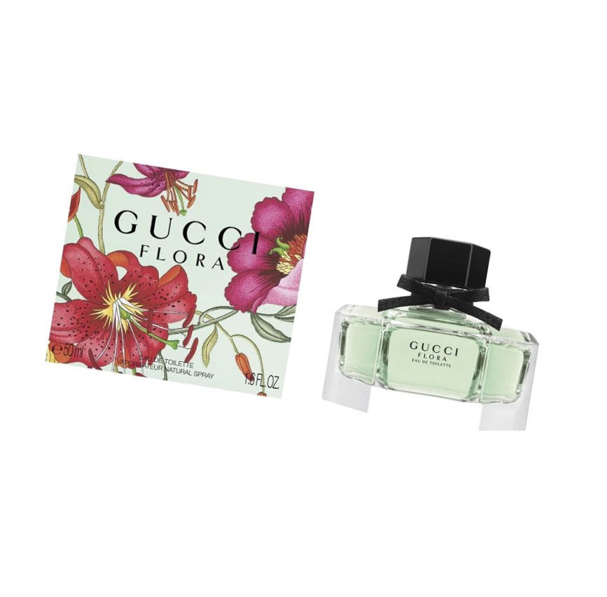 Женские духи Gucci Flora 50 мл - Гуччи Флора зеленые туалетная вода с яркими нотами