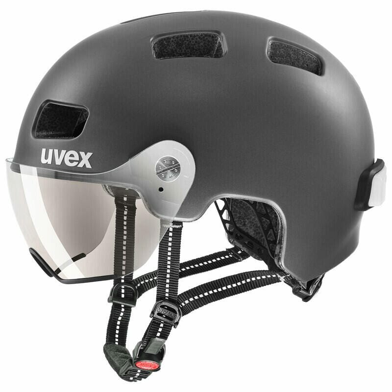 DECATHLON шлем защитный uvex rush visor, черный, l/58-61 см