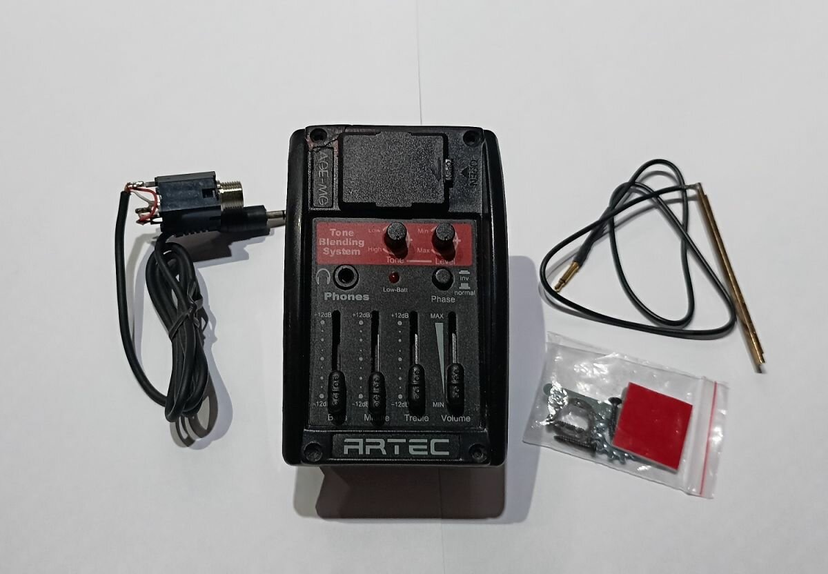 Artec AGE-PP-607 темброблок + звукосниматель акуст. 12-стр. гитары, 3-пол. экв. Косметический дефект
