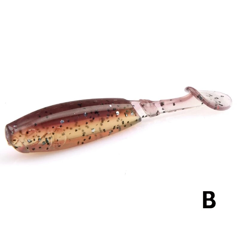 MEREDITH Soft Bait Fishing Lures 2.17in 10pcs Fishing Lure B