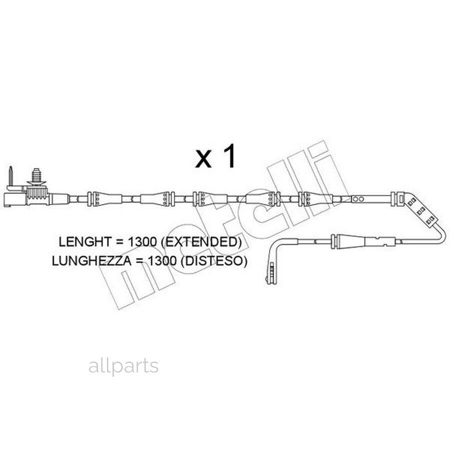 METELLI SU.400 Датчик износа торм. колодок