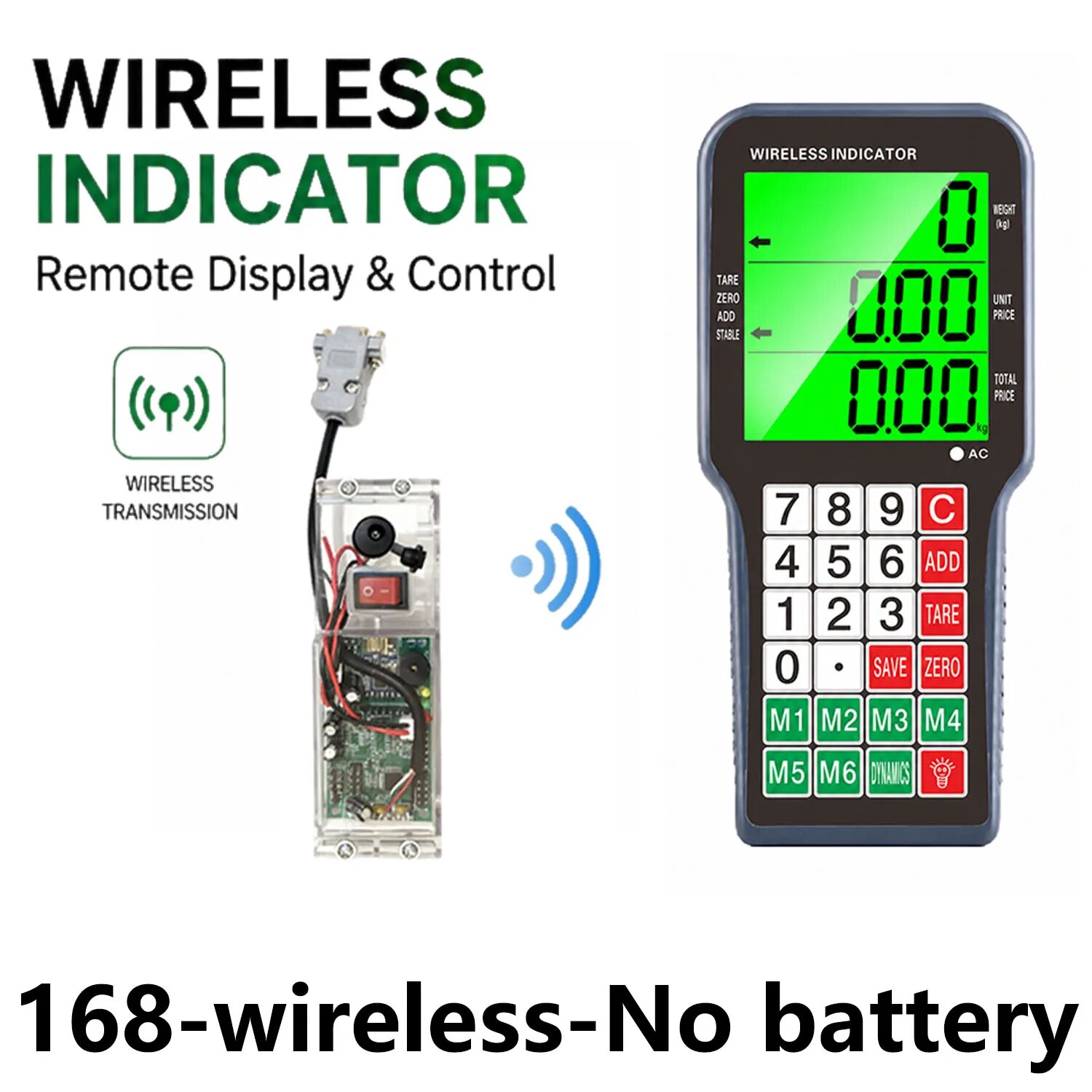 Беспроводной ЖК-дисплей для весов ZM-168-wireless