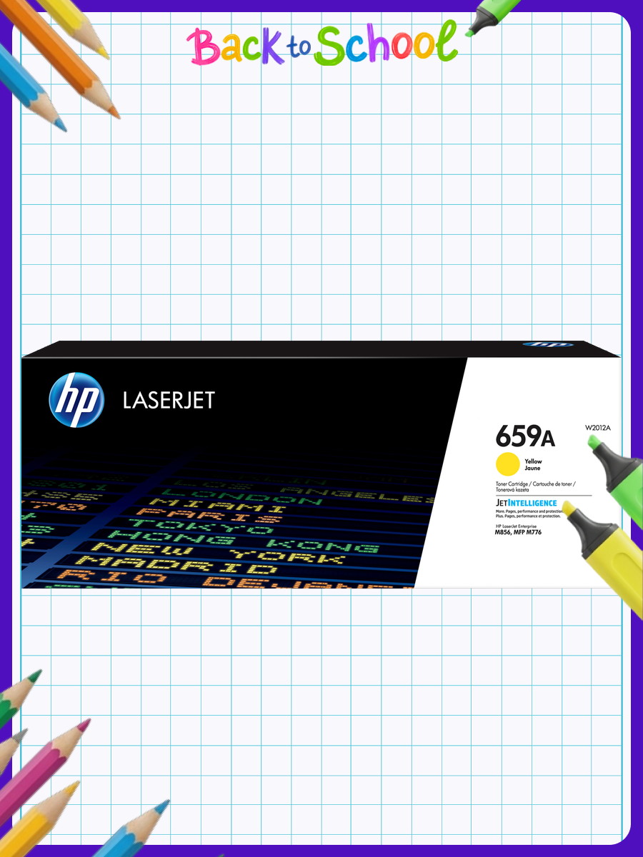 Картридж для лазерного принтера HP 659A Yellow (W2012A), официальная гарантия
