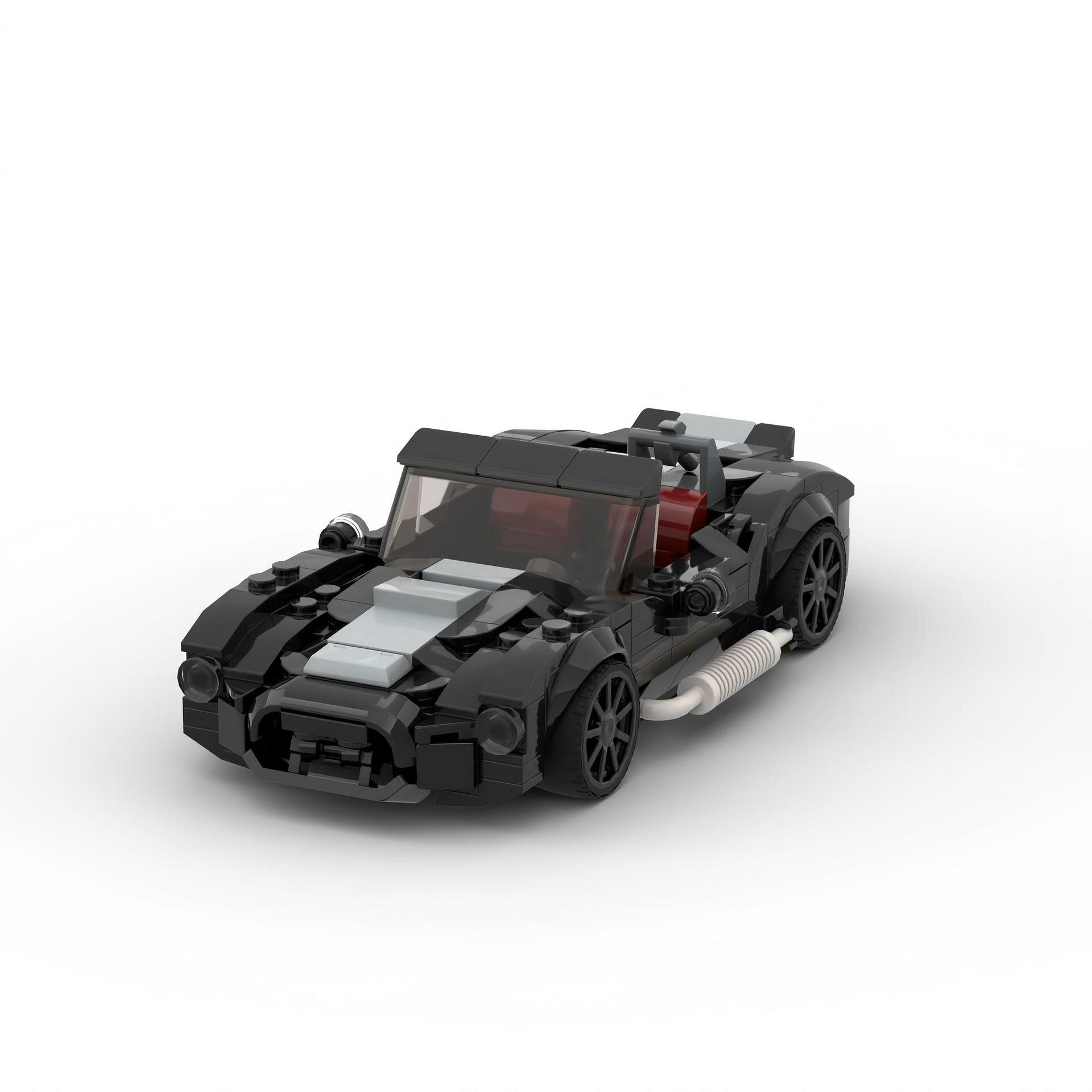 Набор-головоломка для спортивной машины MOC-AC Shelby Cobra, игрушечная модель, креативная сборка автомобиля, подарок для детей