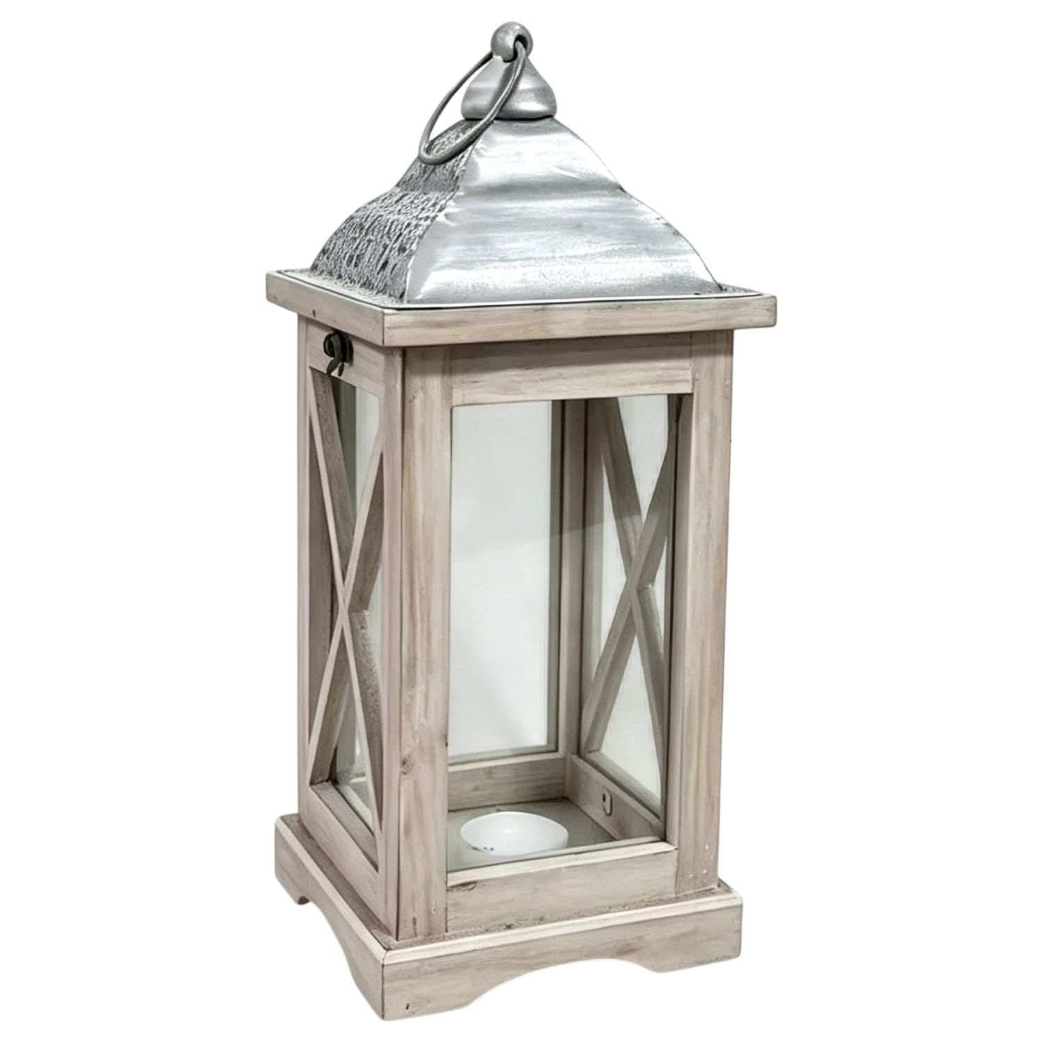 Фонарь деревянный Platinum Choice сияние, Изысканный малый, 16 16 37.5см