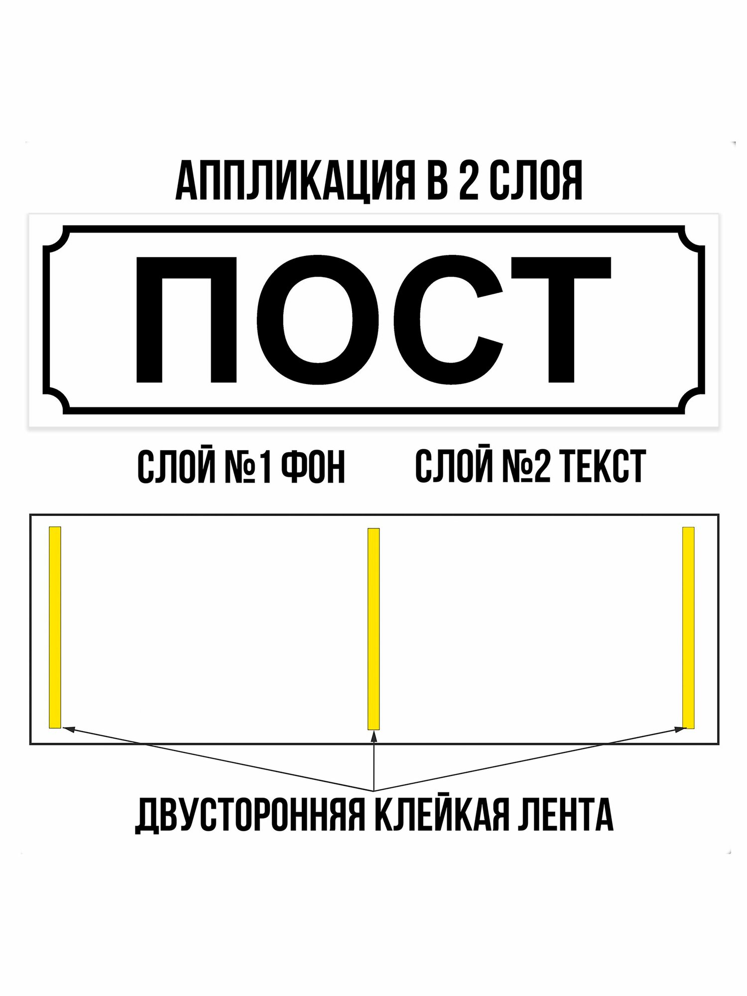 Табличка на дверь Пост — фото 1