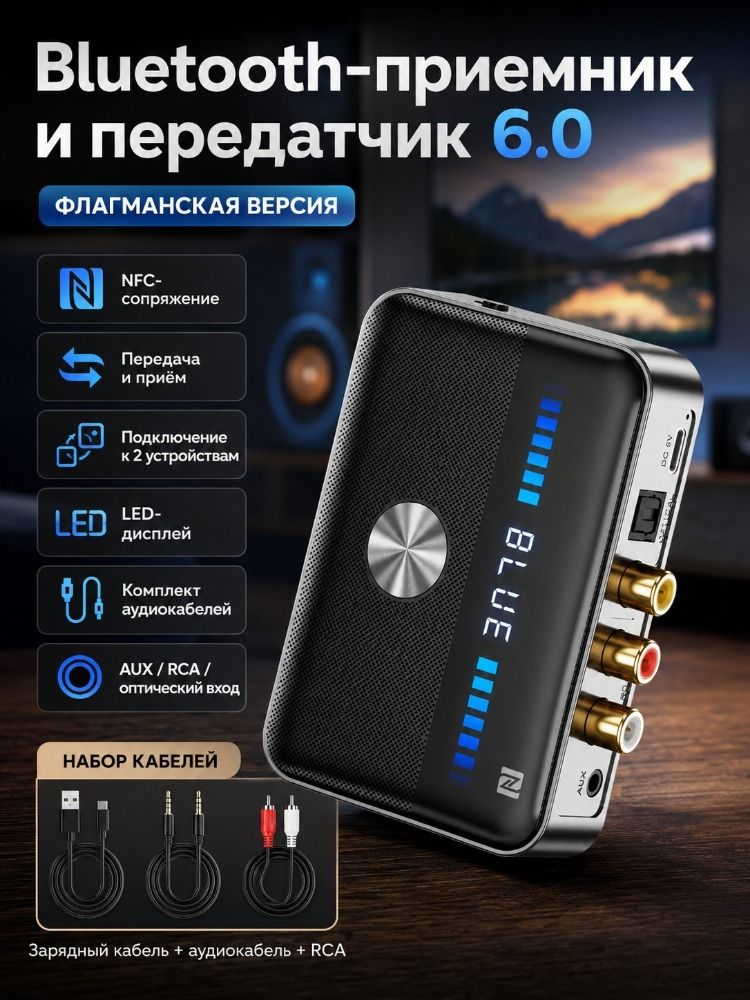 Приемник-передатчик Bluetooth 6.0