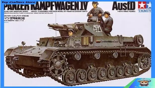 Tamiya 35096 1/35 модель танковый комплект немецкий танк Kampfwagen Pz. Kpfw IV Ausf. Д