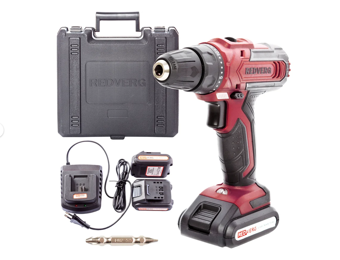 Дрель-шуруповерт RedVerg RD-SD14L/2Y