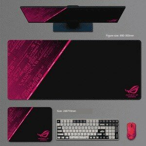 Коврик для мыши CSGO 2мм, 26x21 см, дизайн ROG Девиант Ай, синий, игровой стол