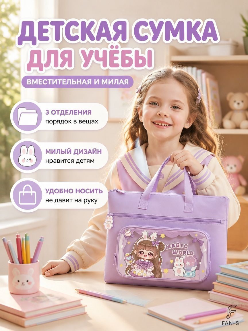 Папка-портфель A4, 1 шт.