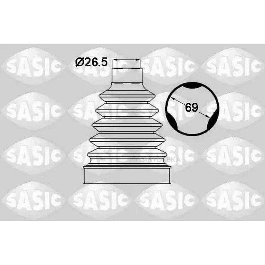 Пыльник шруса RENAULT CLIO/KANGOO/FLUENCE/MEGANE 98- внутр. ком/кт SASIC 1904017