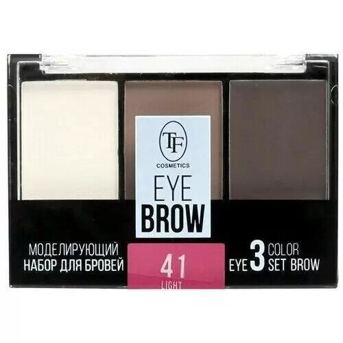 Палетка для макияжа бровей TF Cosmetics Моделирующая, тон 43, светлый, CTEB04