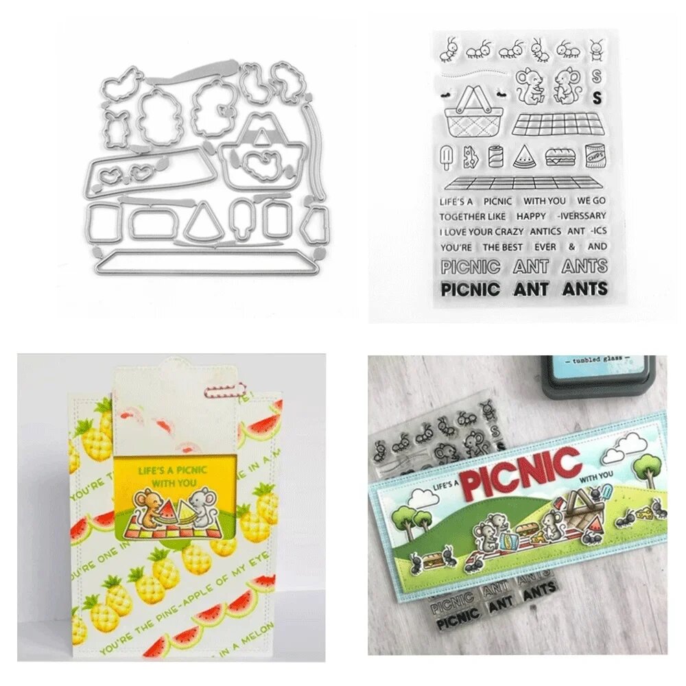 Режущие штампы Oh Gnome на пляже only stamp, die or stamp or 1set7