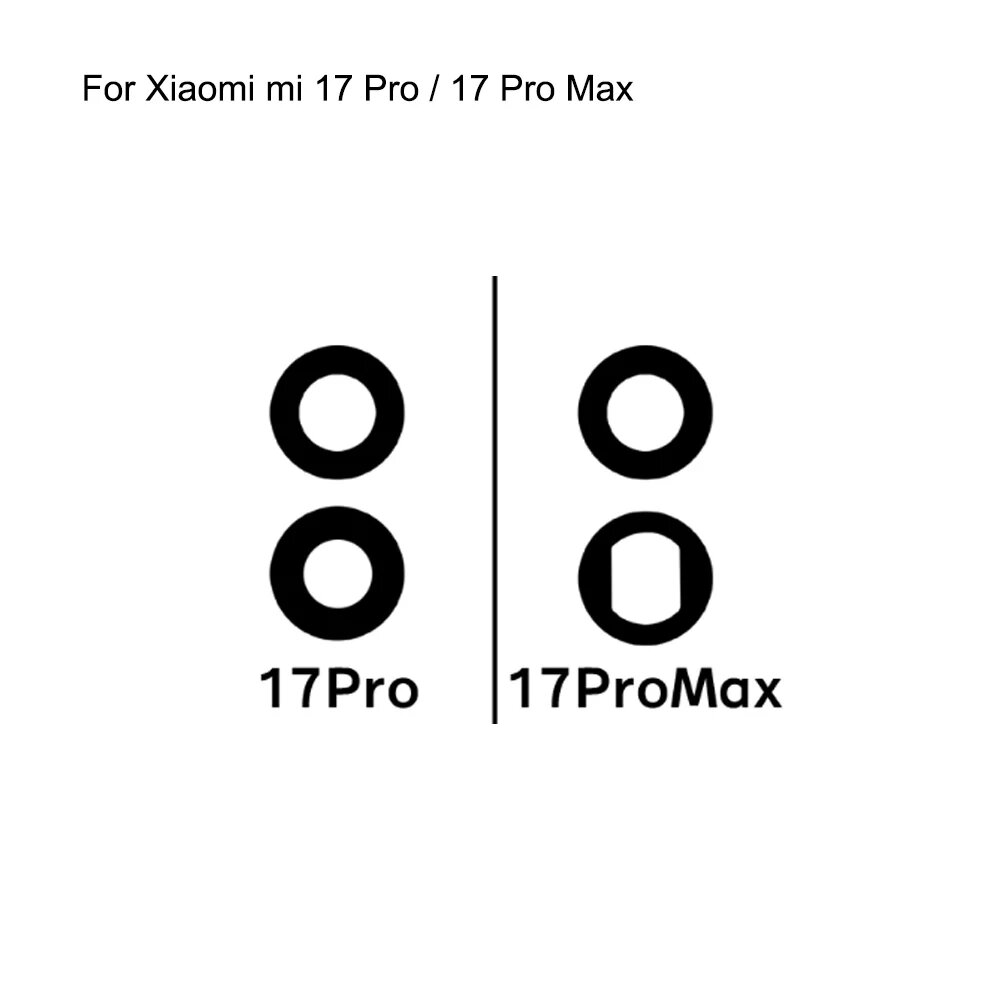 Для Xiaomi mi 17 Pro Сменное стекло объектива задней камеры для Xiaomi mi 17 Pro Max mi 17 Pro Max