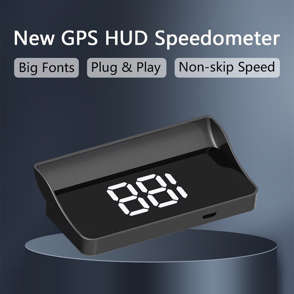 Новый проекционный дисплей HUD с GPS-спидометром для отображения скорости в км/ч и мили/ч.