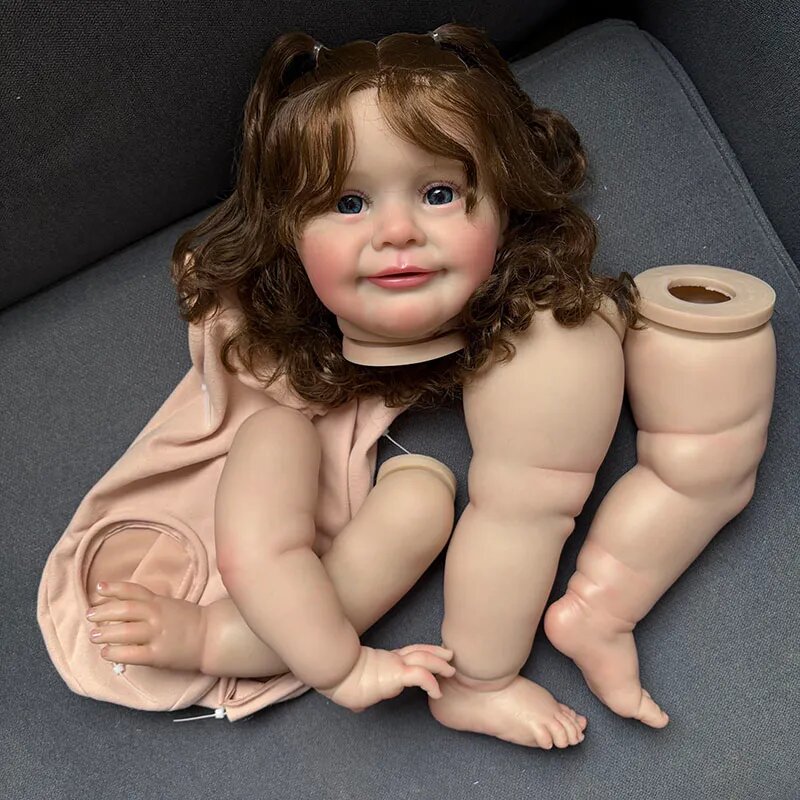 63см 25INCH Детали для кукол Реборн Reborn Zoe Reborn Doll Kit вросшие волосы и ресницы