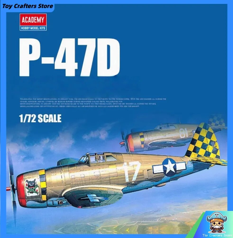 Academy 12492 1/72 P-47D Thunderbolt Razortop сборная модель самолета