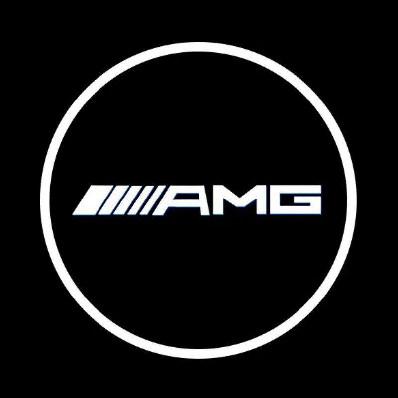 Логотип AMG с кругом световой проектор для двери автомобиля Mercedes-Benz Welcome Light для моделей A-Class B-Class