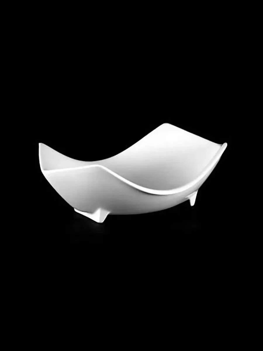 Ваза для фруктов Chan Wave Quadro, фарфоровая, 25x17 см