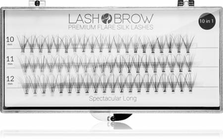 Ресницы накладные Lash Brow Premium Flare Silk Lashes Spectacular Long, черные, 60 пучков, 1 шт