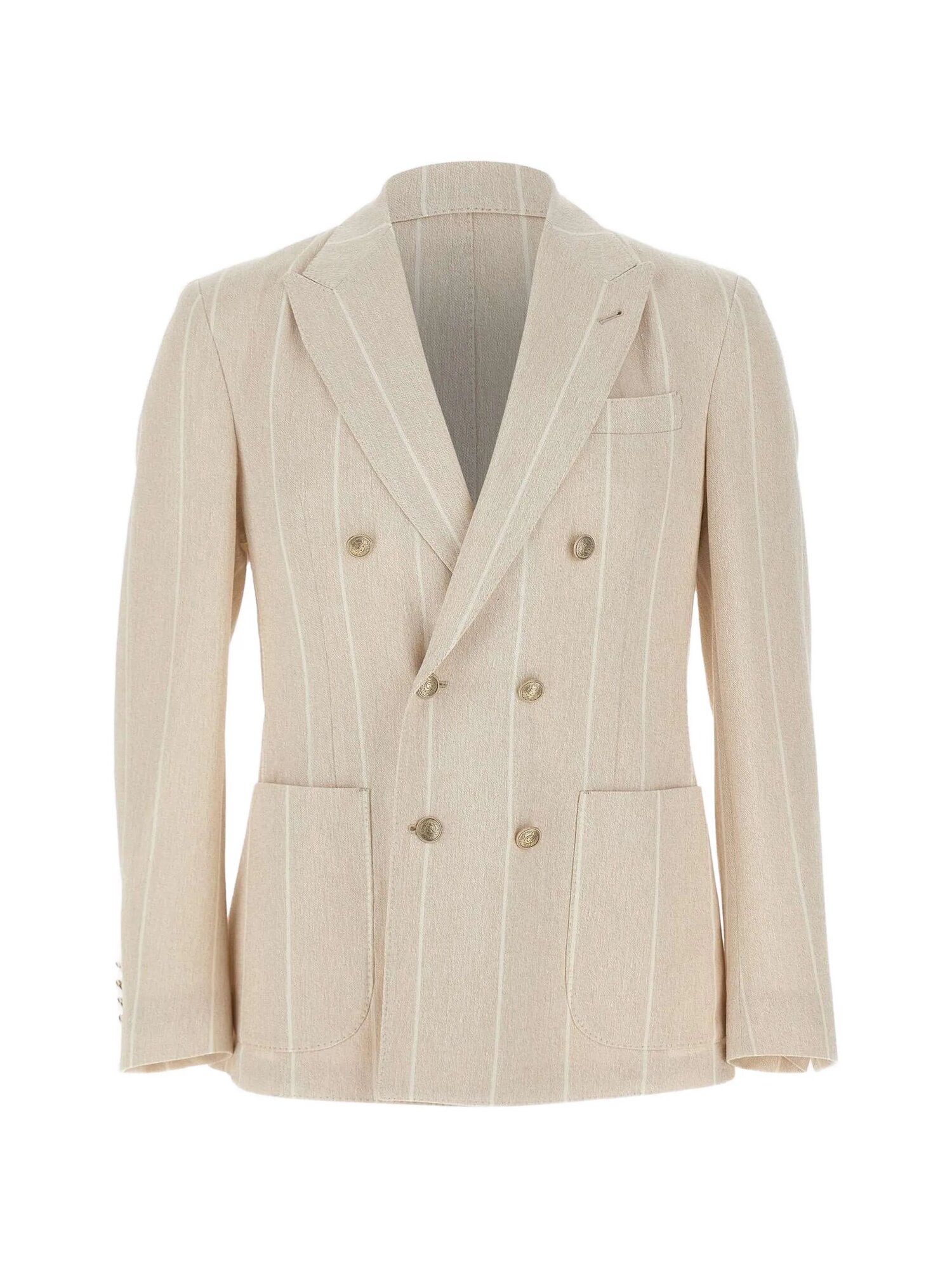 Пиджак Striped double-breasted blazer