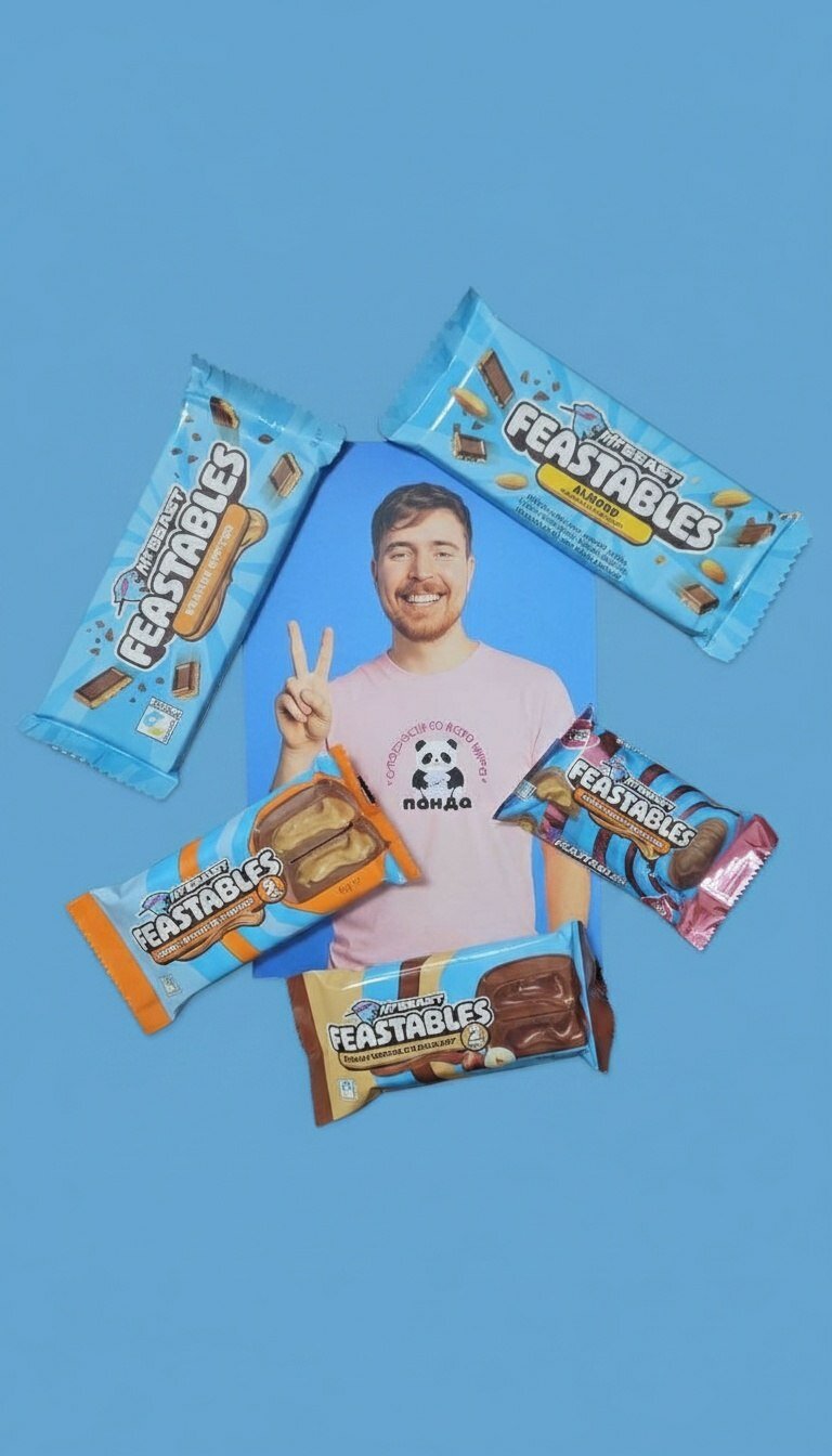 Набор Feastables шоколад сладости Фистаблс от Мистера Биста Mr. Beast, США