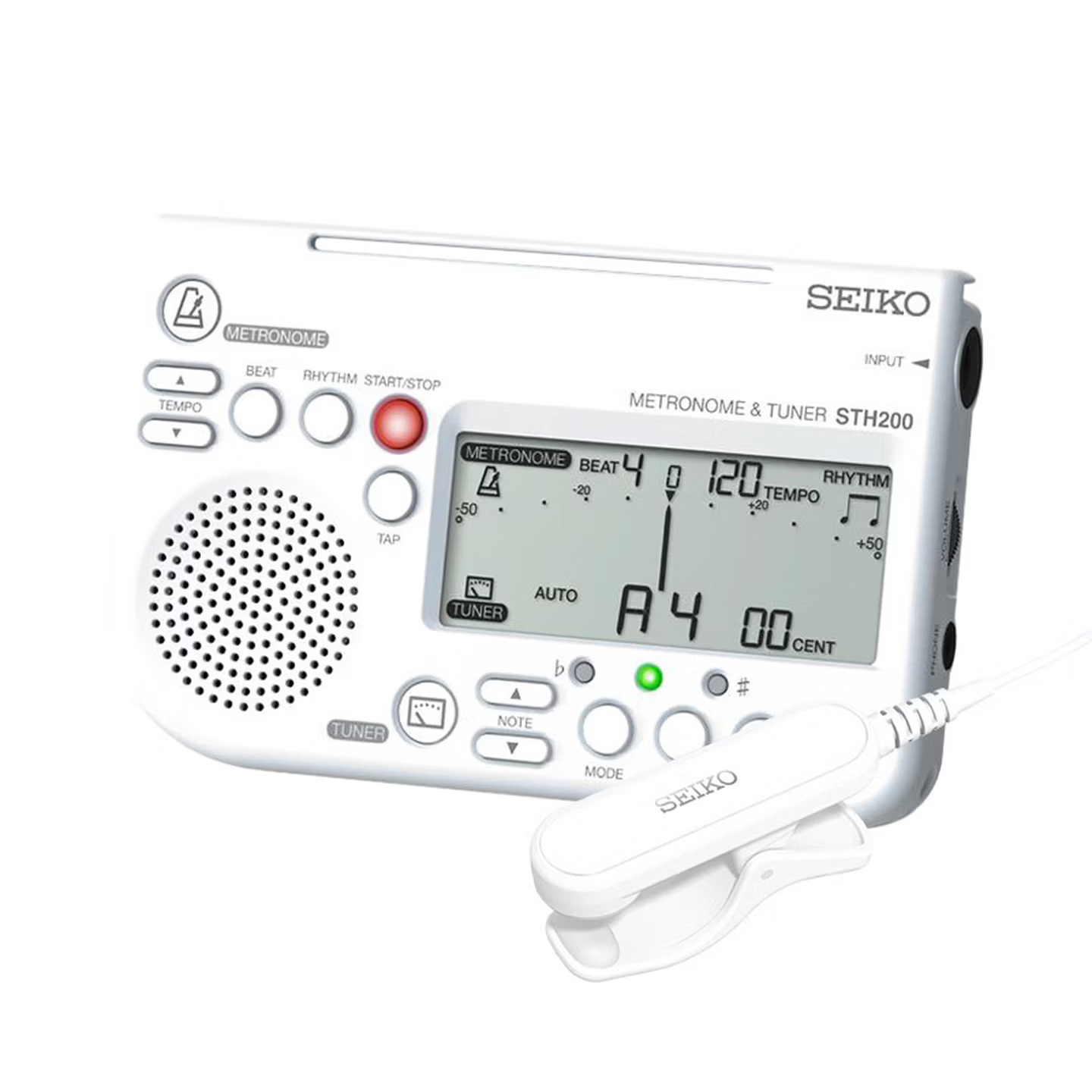 SEIKO STH200 Метроном, тюнер и камертон 3-в-1 для всех музыкальных инструментов (скрипка, духовые, гитара)