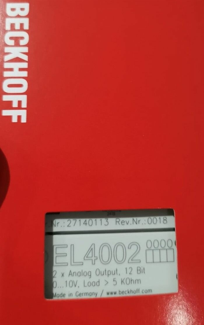 Модуль Beckhoff EL4002 PLC Module EL 4002