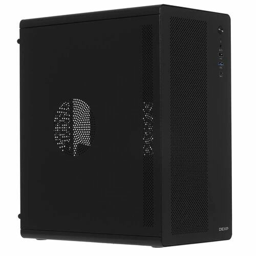 Компьютерный корпус DEXP DCV-280B (DCV-280B) черный - Mini Tower, Micro-ATX, USB 2.0 Type-A, USB 3.2 Gen 1 Type-A, USB 3.2 Gen 1 Type-C