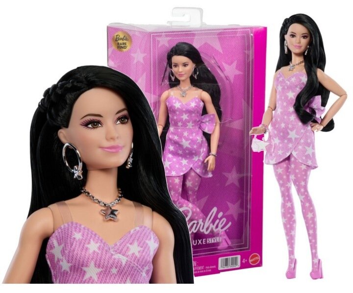 Кукла Mattel Barbie DELUXE STYLE - Коллекционная кукла Барби Делюкс в розовом джинсовом наряде - Барби JJN77
