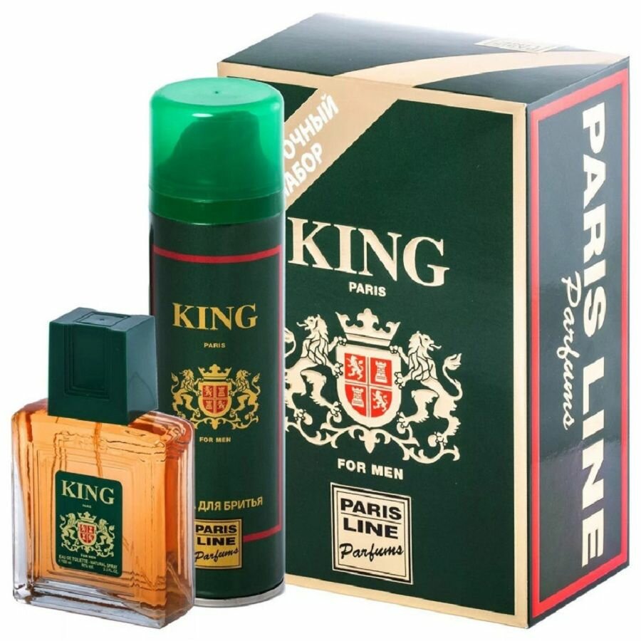 Набор мужской King Туалетная вода+пена для бритья