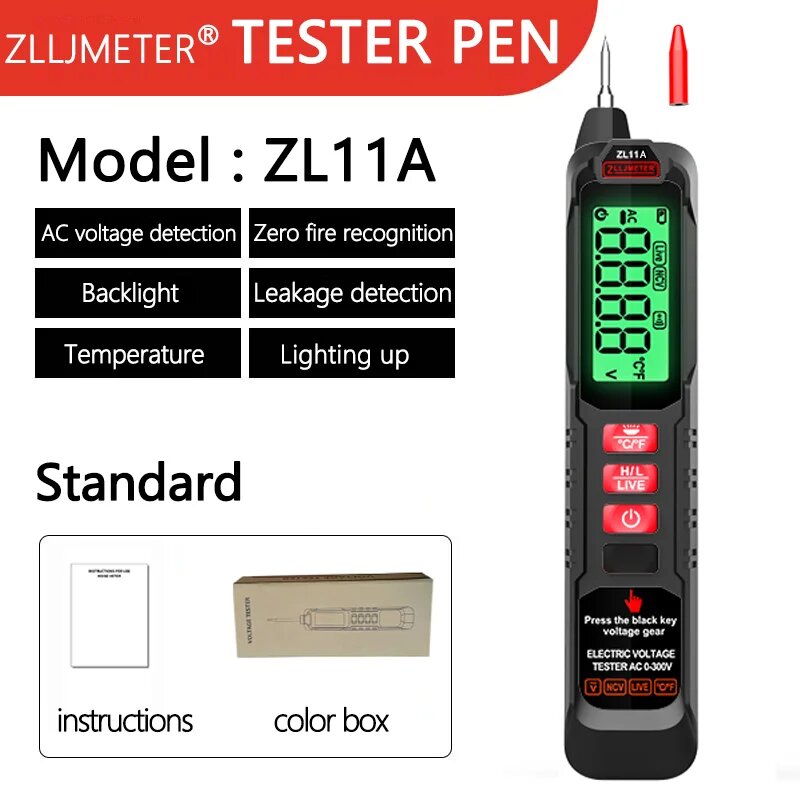 Зллжметер ЗЛ11А/ЗЛ11Б Ручка-тестер напряжения 12-300В ZL11A