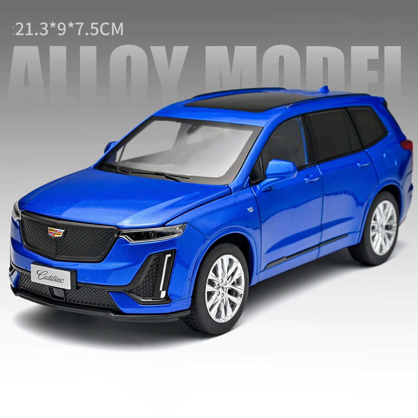 Модель автомобиля Cadillac XT6 1:24, Синий