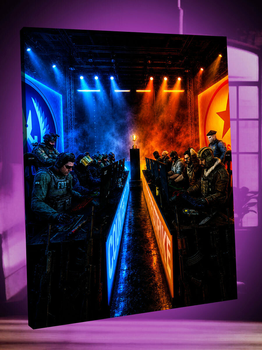 Интерьерная картина по мотивам Counter Strike