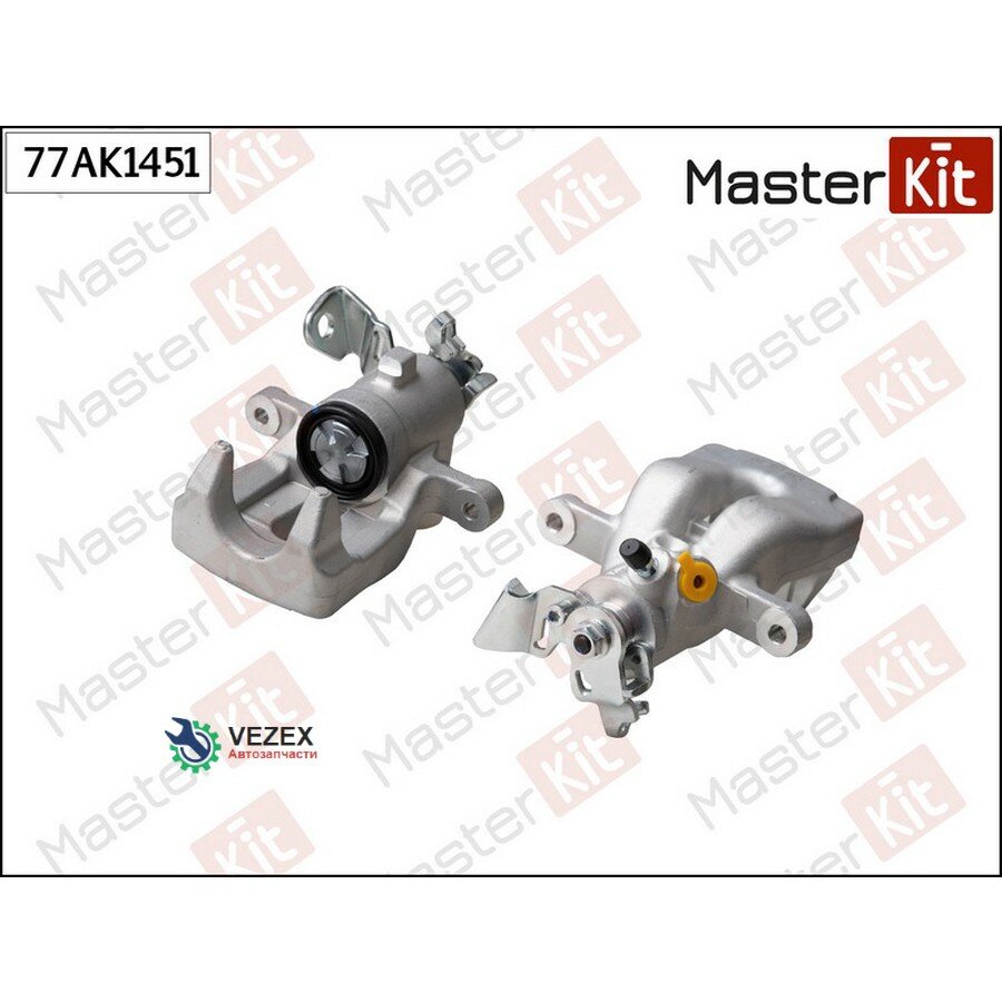 MASTERKIT 77AK1451 Суппорт тормозной задний правый Renault CLIO III (BR0/1, CR0/1) 2005- 77AK1451