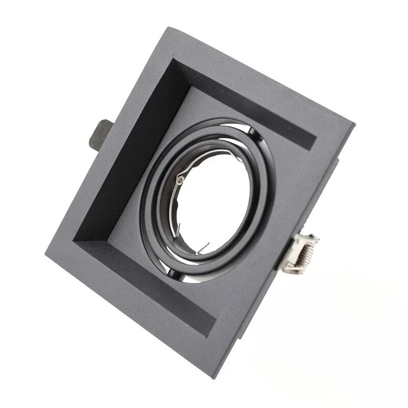 JOYINLED Регулируемые квадратные светодиодные прожекторы Single Ring Black