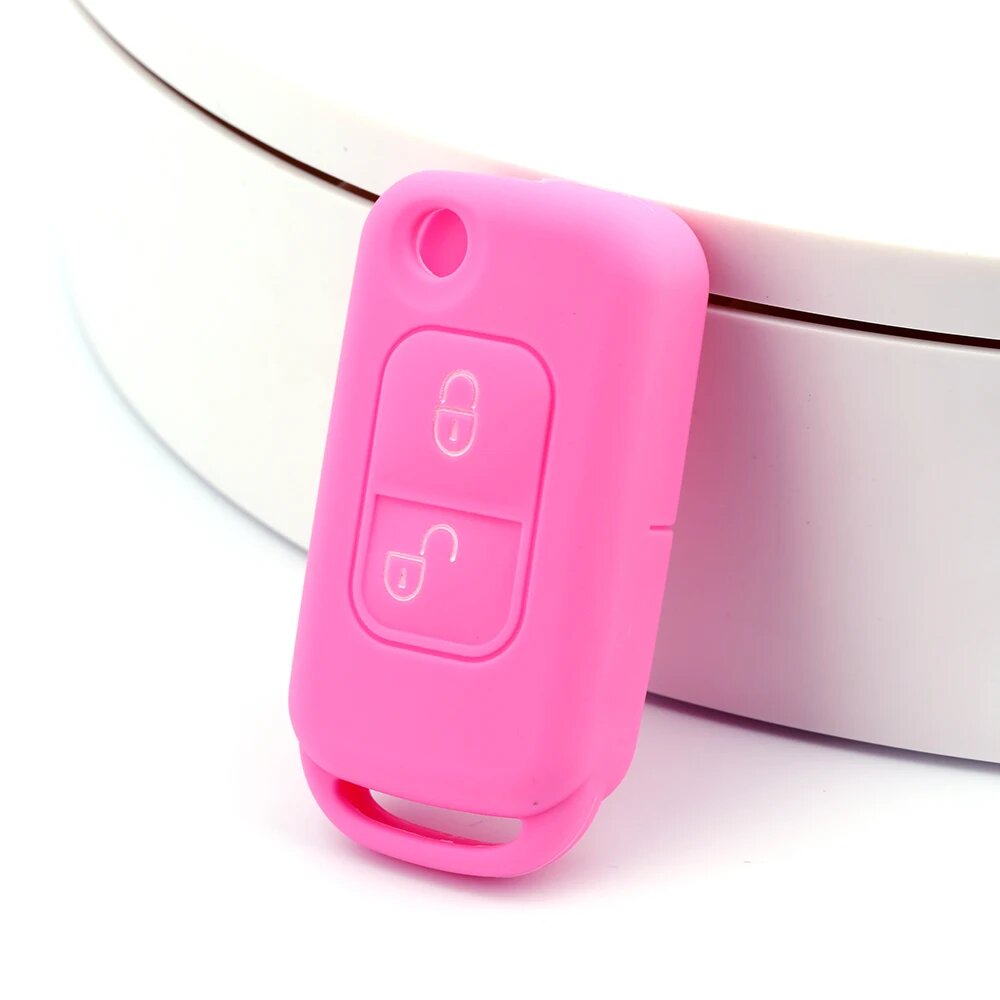 Розовый чехол для ключа Mercedes-Benz Pink