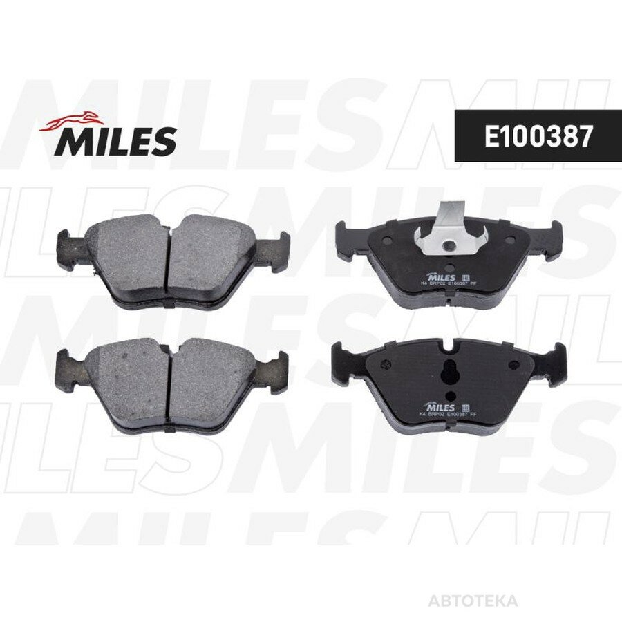 Колодки тормозные BMW E39 520i/523i/535i пер. SemiMetallic MILES E100387