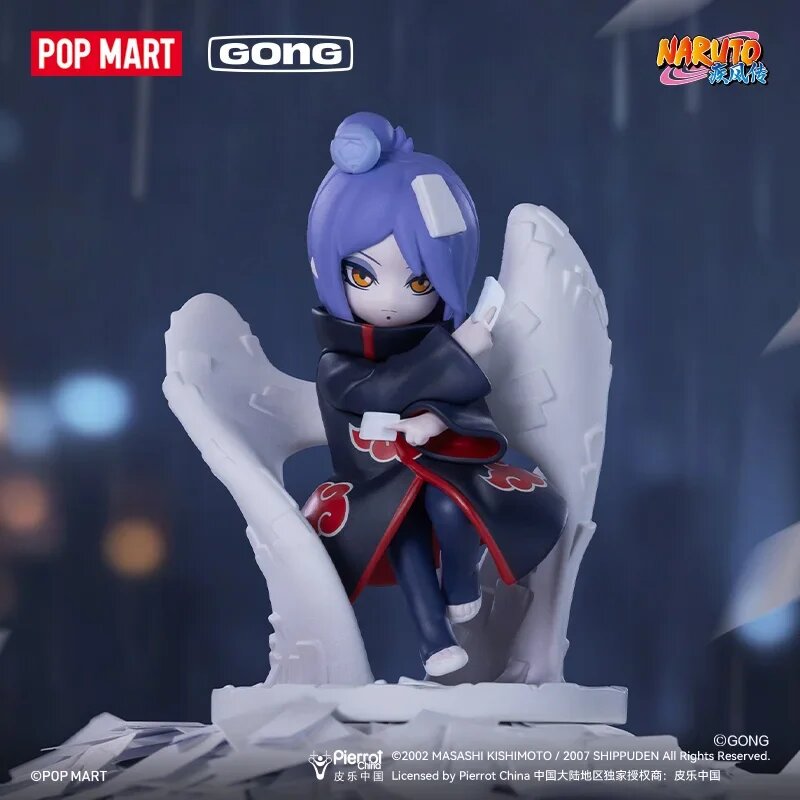 POP MART GONG Наруто Шиппуден Акацуки Фигурки-сюрпризы Синий, KONAN